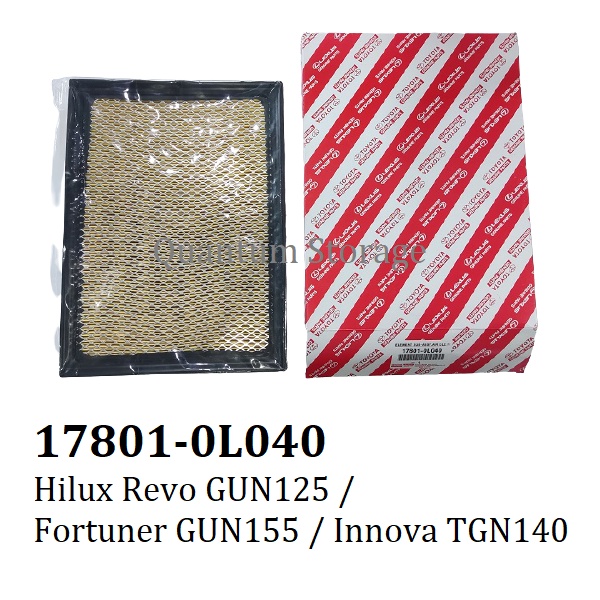 Toyota Engine Air Filter Cleaner 17801-0L040 Hilux Revo GUN125 Fortuner ...