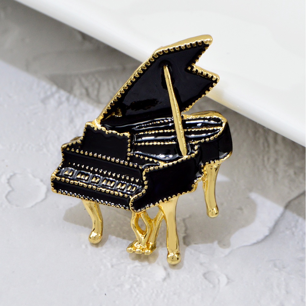 Mini Grand Piano Enamel Pin The Music Stand