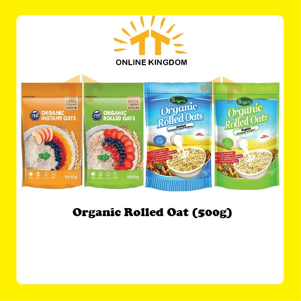 Organic Rolled Oats 500g | Shopee Malaysia