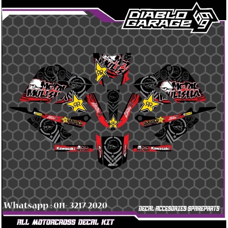 Decal sticker Kawasaki ksr | Shopee Malaysia