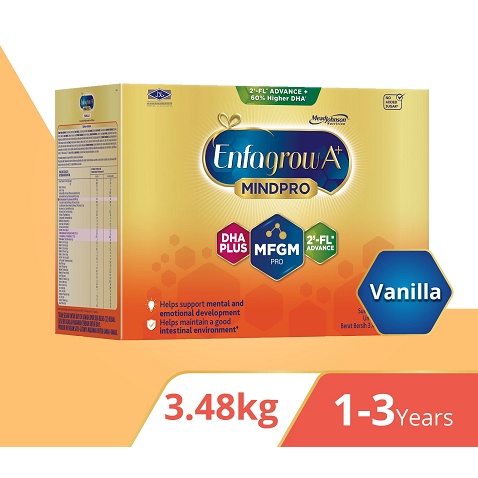 Enfagrow A+ MindPro Step 3 Original/ Vanilla - 3.48kg (Milk Formula ...