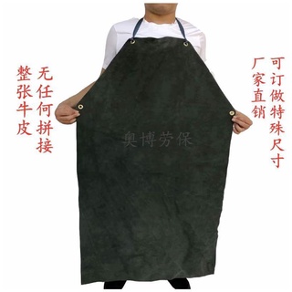 Apron kimpalan kulit lembu tulen seluruh kulit penebat haba menebal ...