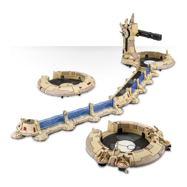 Warhammer 40k Tau Empire Tidewall Gunrig/Shieldwall/Droneport | Shopee ...