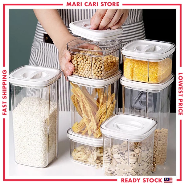 Airtight Food Container Twist Lock Sealed Container Bekas Makanan Bekas ...