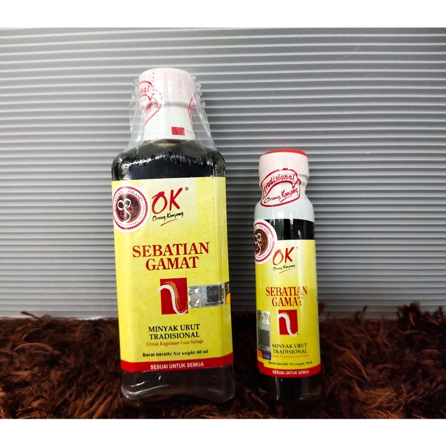 Orang Kampung Minyak Sebatian Gamat 30ml 60ml Shopee Malaysia