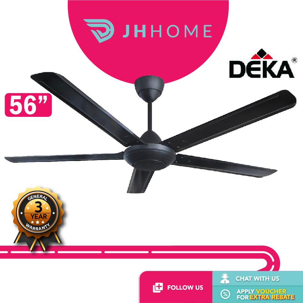 Deka 56" 5 Blades 5 Speed AC Motor Ceiling Fan DK10 with Electronics ...