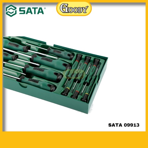 SATA 09913 13PCS Combination Screwdriver Tray Set | Shopee Malaysia