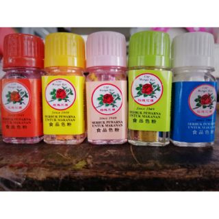 Cap bunga ros Serbuk pewarna untuk makanan 3g，food colouring | Shopee ...