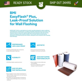 BMI MONIER EasyFlash Plus Wall Flashing Easy Flash Dinding Atap Leak ...