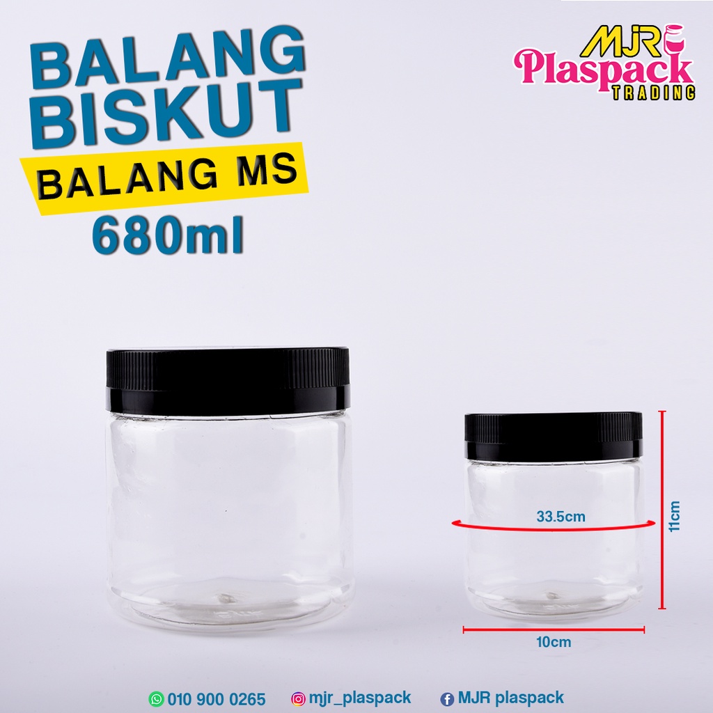 Balang PET Kod MS/ Balang Biskut/ Balang Chocojar/ Balang Plastik ...