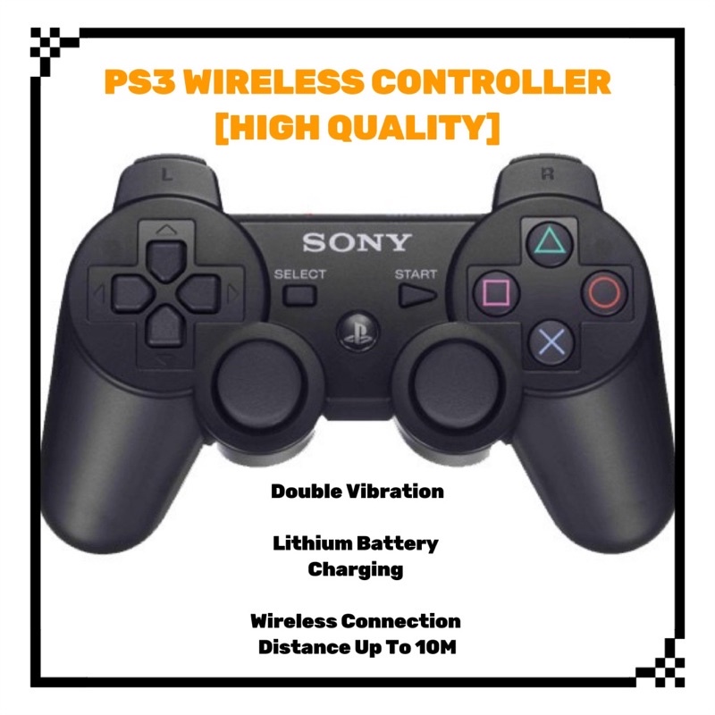 PS3 Sony Wireless Dualshock 3 Remote Controller Joystick High Quality ...