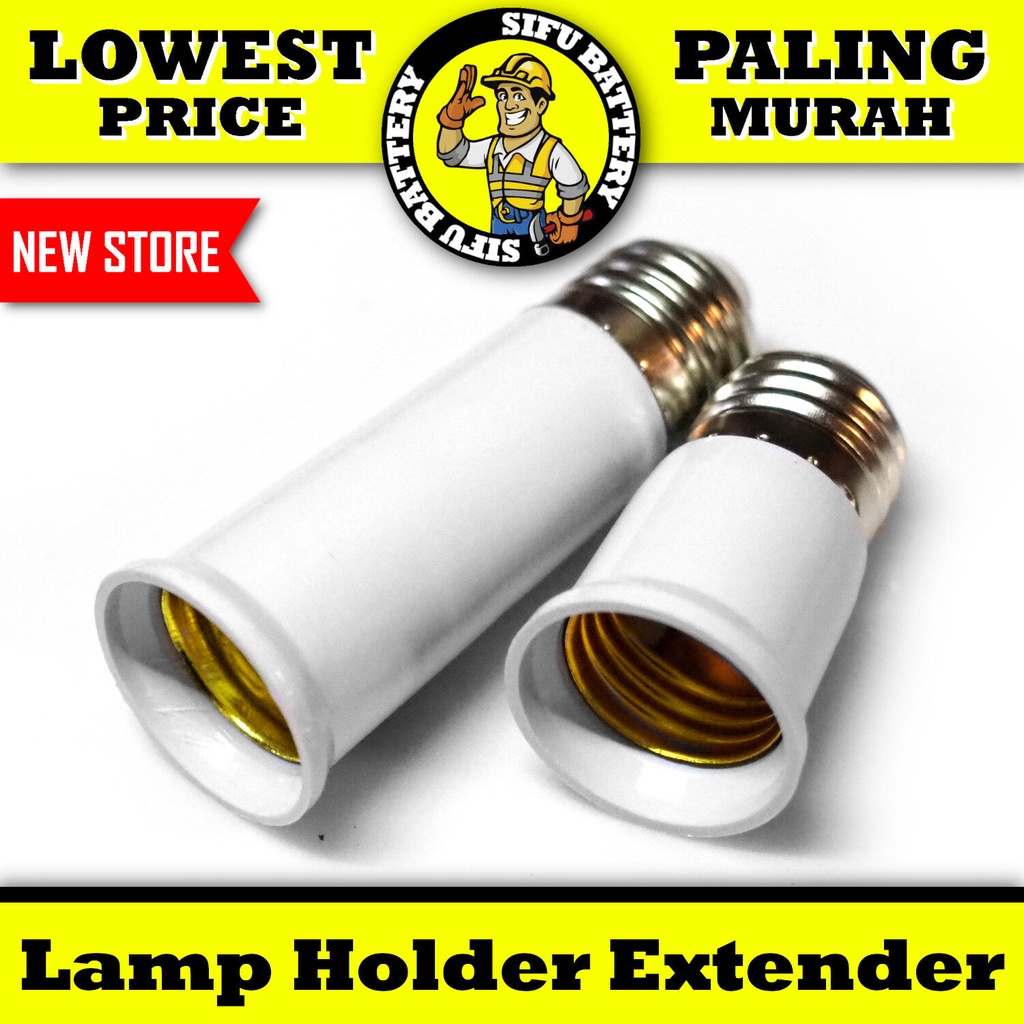 E27 to E27 Light Bulb Base Extender Adaptor E27 Male E27 Female LED Fluorescent Base Extension ...