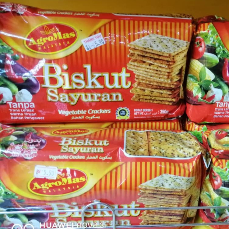 BISKUT SAYURAN / VEGETABLES CRACKER AGROMAS | Shopee Malaysia