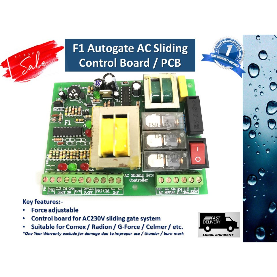 F1 Autogate AC Sliding Control Panel / Board / PCB | Shopee Malaysia