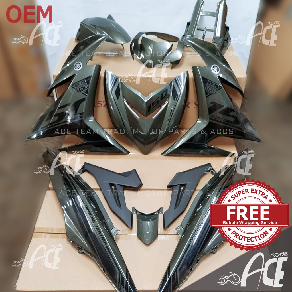 Coverset Y15 V1 V2 SE Hijau Lumut Ysuku Y15V1 Y15V2 Yamaha Cover Set ...