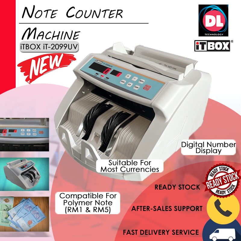 iTBOX Note Counter Machine iT-2099UV | Money Cash Counter Machine ...