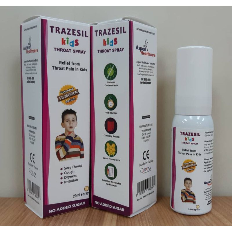 Trazesil kids throat spray | BeeCost