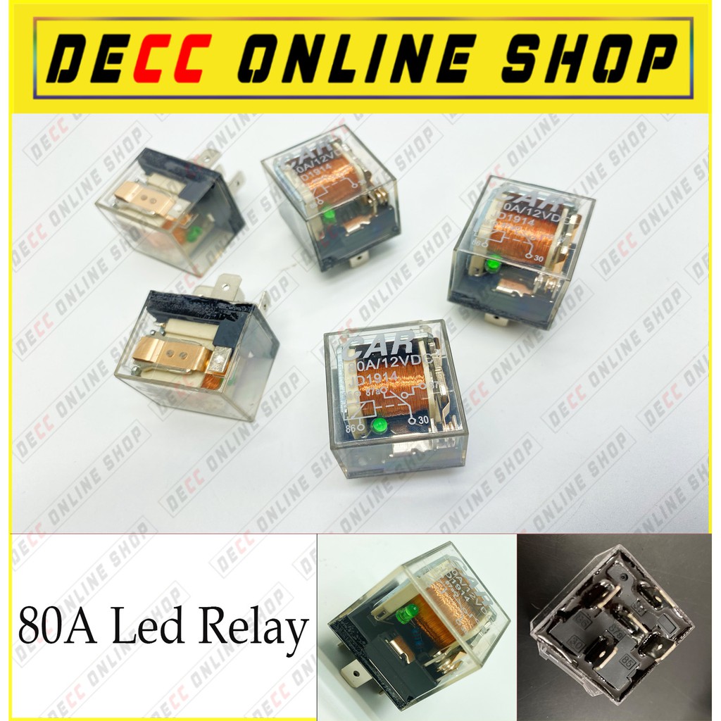 Car 12V 87A 5 Pin Relay with LED ( 1PC ) | Shopee Malaysia