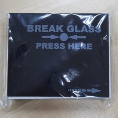 Emergency Break Glass (Glass Only ) Replacement Transparent Glass ...