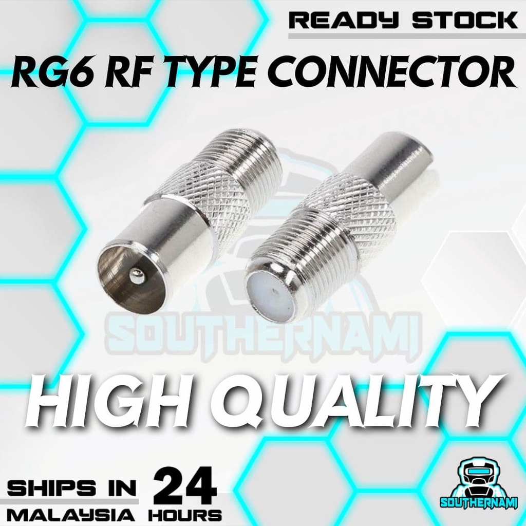 CABLE Connector High Quality RG6 Connector RF Male TV to Metal F Type ...