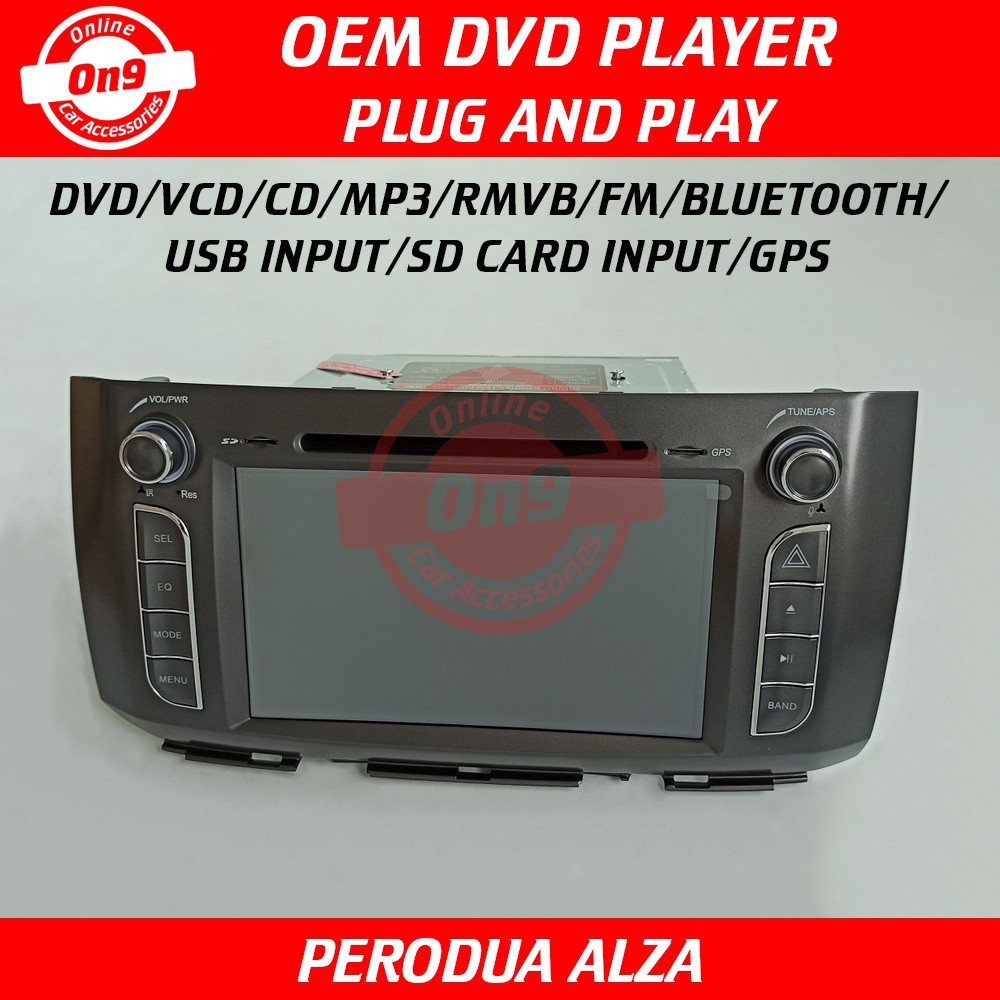 Perodua Alza 8 Inch Oem Double Din Player Plug and Play DVD Car Audio ...