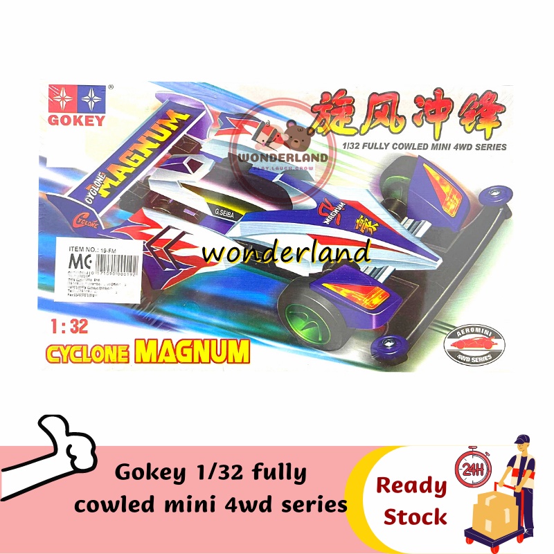 GOKEY 1:32 Fully Cowled Mini 4WD Series Kereta Jenis Tamiya Mainan ...