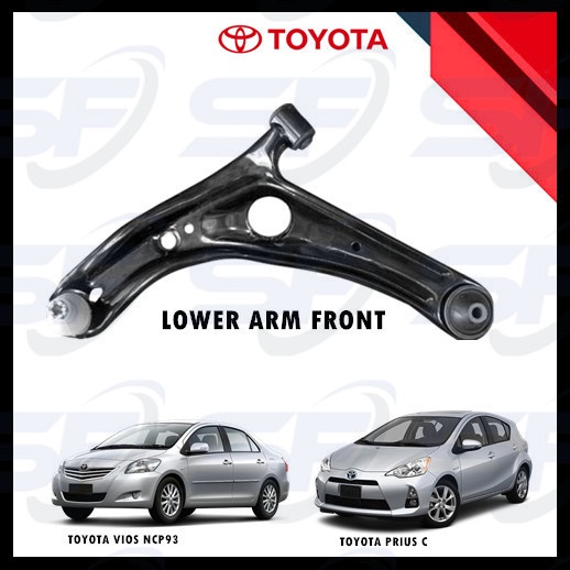 TOYOTA VIOS NCP93 2007-2012 PRIUS C NHP10 2012-2015 FRONT LOWER ARM (48068/69-59095) | Shopee ...
