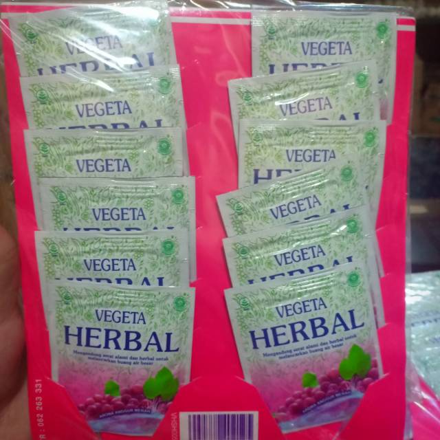 Vegeta Herbal Grape Flavor Contains 12 Sachets | Shopee Malaysia