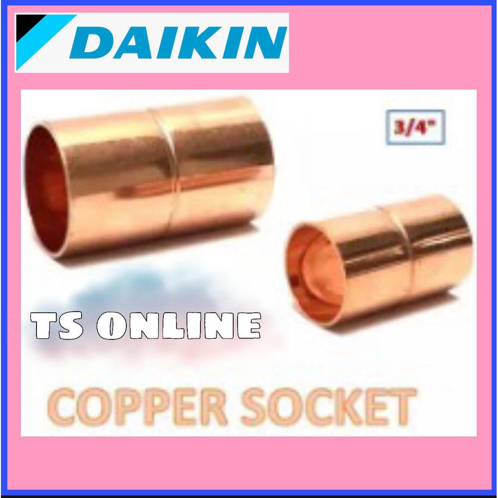 Copper Socket Joint 3/4" (2pcs) | Shopee Malaysia