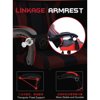 GTGAMEZ Red Bull Gaming Chair Ergonomic Chair Office Executive Chair ...