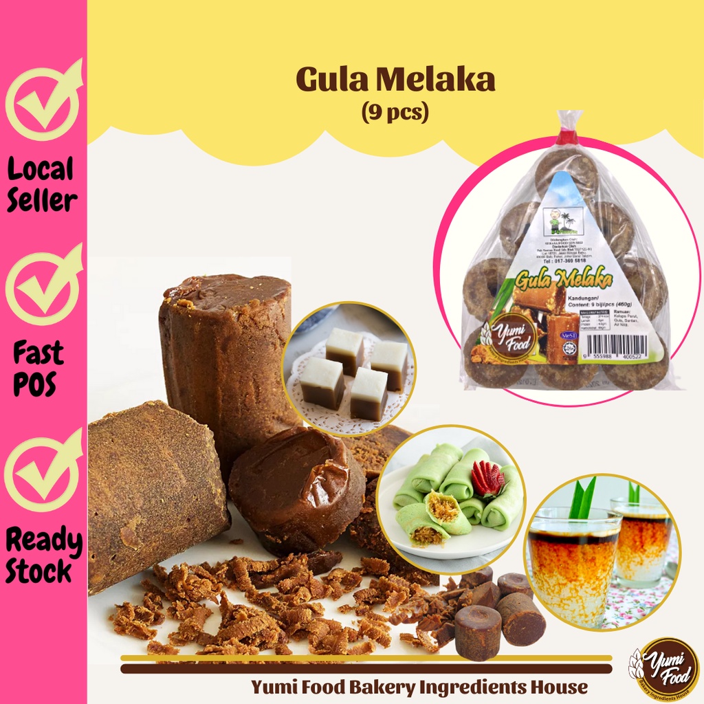 [READY STOCK] HALAL Gula Melaka 9 biji/ Palm Sugar/ Coconut Sugar/ Kueh ...