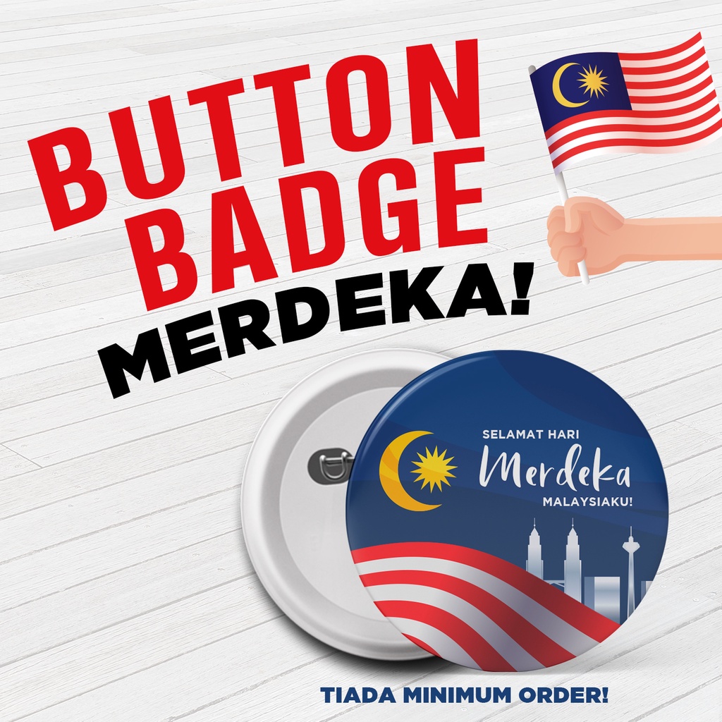 MERDEKA BUTTON BADGE (READY STOCK) | Shopee Malaysia
