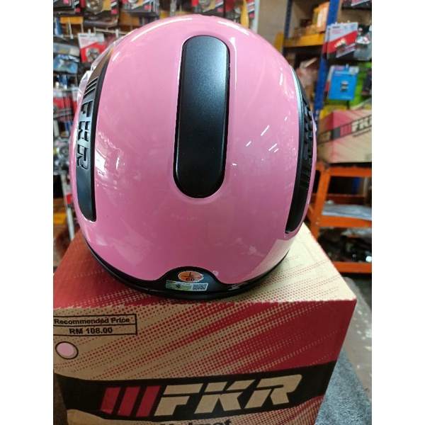 Helmet FKR Vtec Mono (half face helmet/helmet steng) | Shopee Malaysia