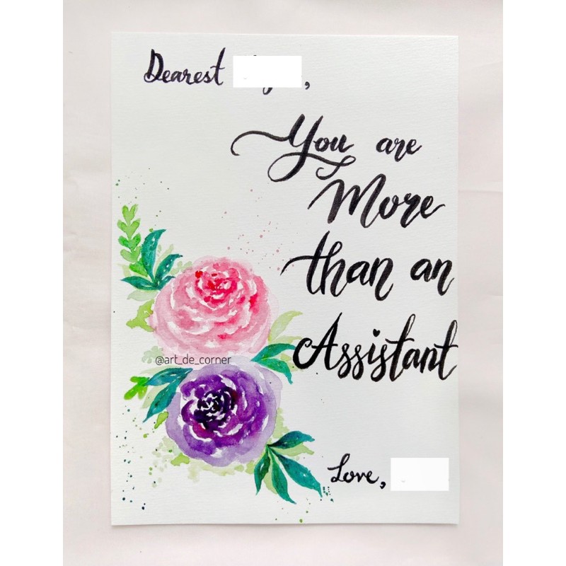 Handpainting Watercolour Farewell Card | Shopee Malaysia