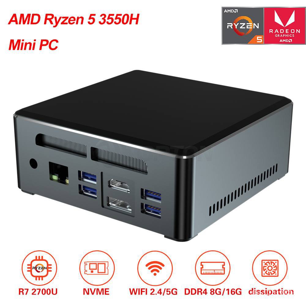 Original T-Bao MN35 Gaming MINI PC AMD Ryzen 3550H 16GB DDR4 512GB NVME ...