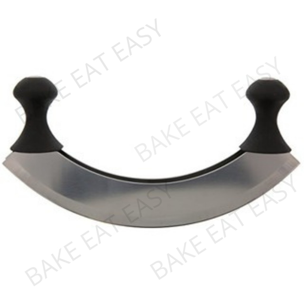 Stainless Steel Double Blade Mezzaluna/Single Blade Half Moon Knife ...