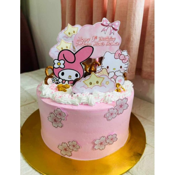 My Melody with Hello Kitty topper cakes | Shopee Malaysia