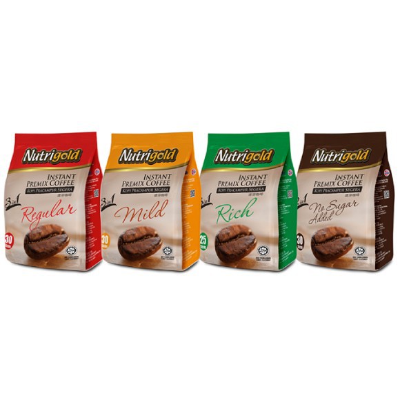 Nutrigold Premix 3 In 1 Instant Coffee 25 X 20g [Exp: 10/2022] | Shopee ...