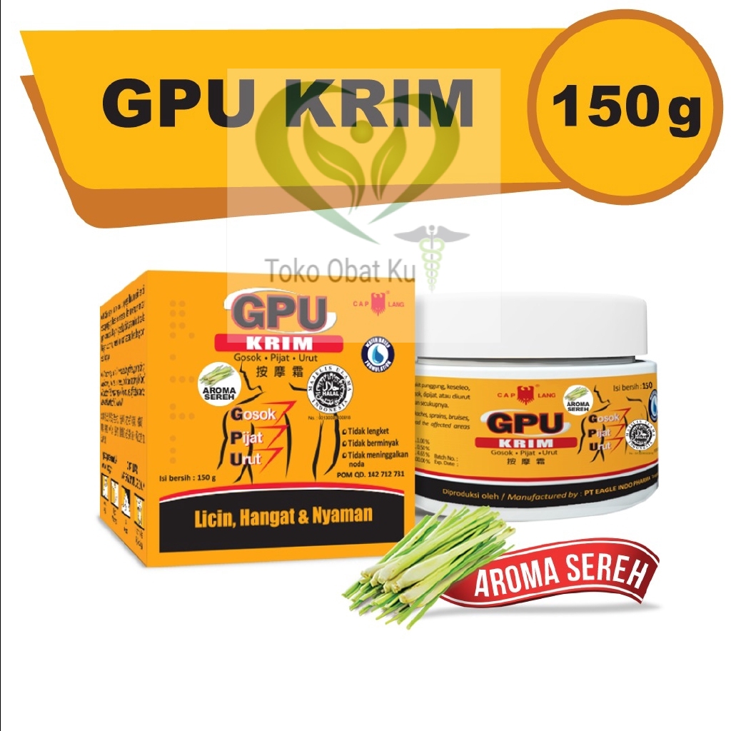 Cap Lang Gpu Cream Sereh 150 Gr | Shopee Malaysia