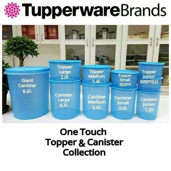 Loose Item (1pc) Tupperware One Touch Topper & Canister Set | Shopee Malaysia