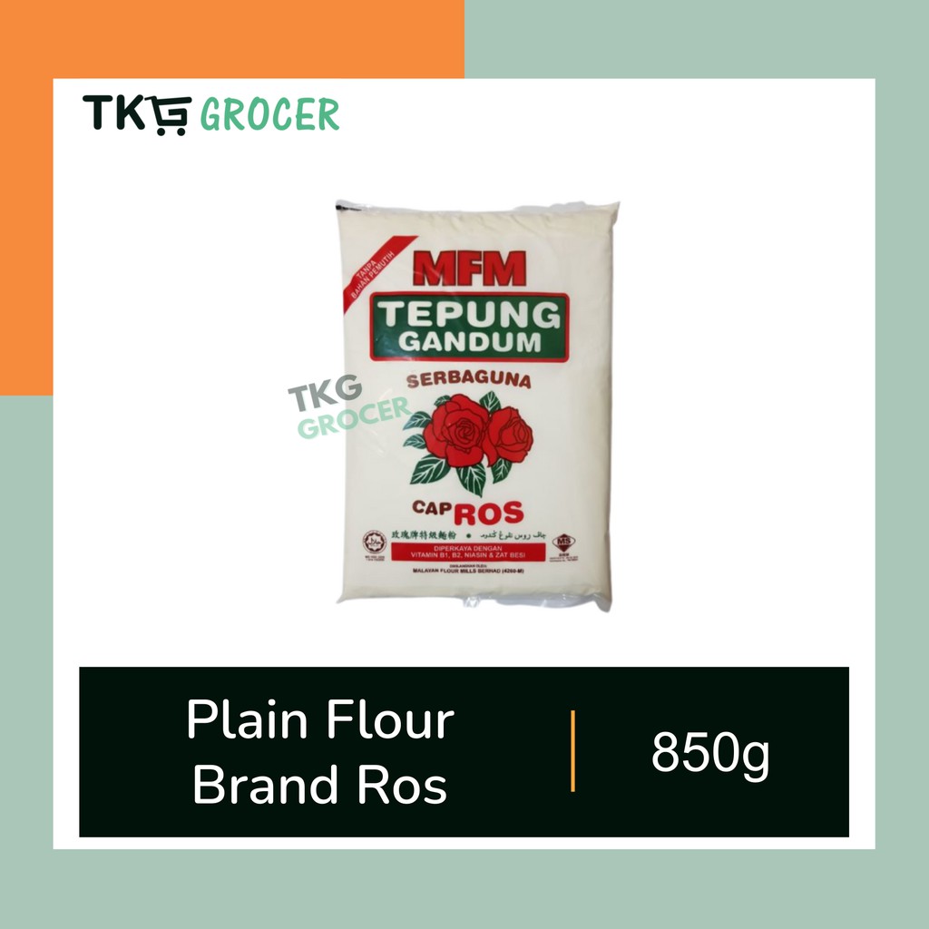 Tepung Gandung / Plain Flour Brand Ros 850g | Shopee Malaysia