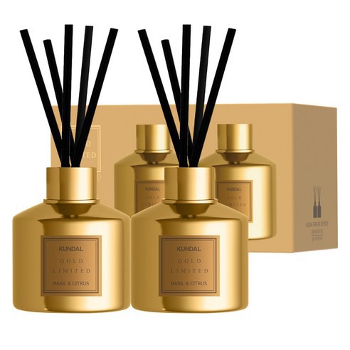 korea Kundal Perfume Diffuser Yellow Gold Edition 200ml x 2p + Fiber ...