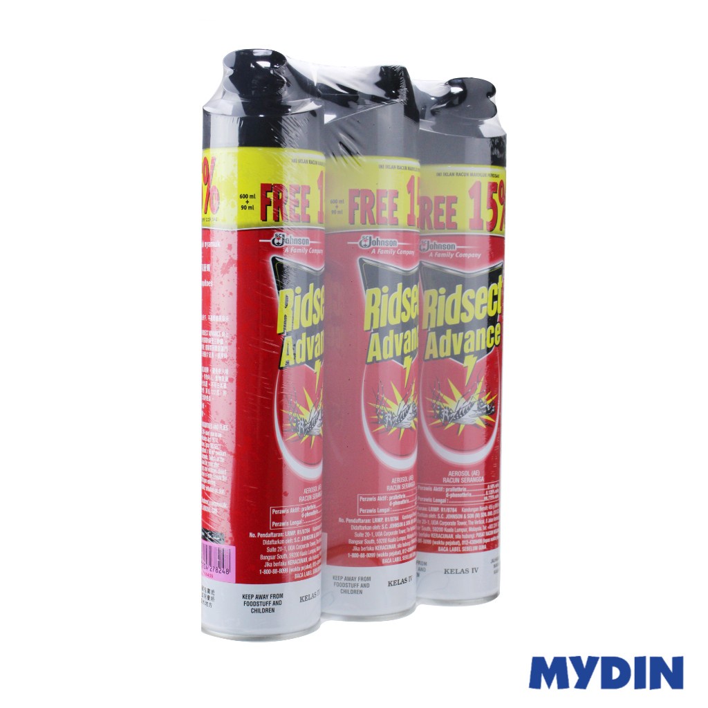 Ridsect Mosquito Aerosol Twin Pack (3 x 600ml) | Shopee Malaysia