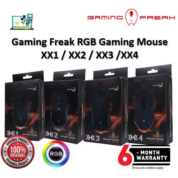 Gaming Freak GFM-XX1 XX2 XX3 XX4 Silent Death 6D Laser RGB Gaming Mouse ...