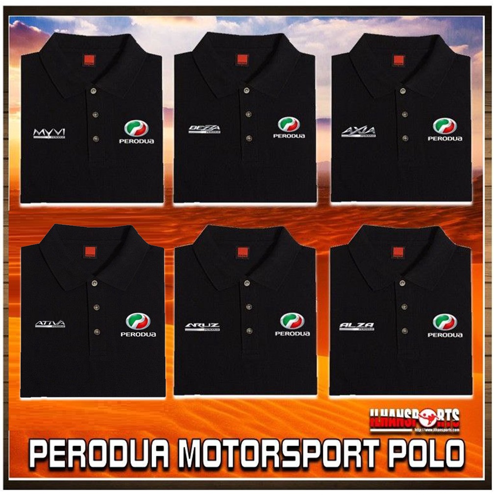 PERODUA POLO TSHIRT | MYVI | ATIVA | ALZA | AXIA | BEZZA | ARUZ ...