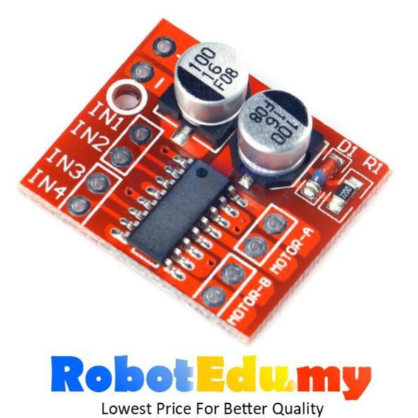 Small L298N MX1508 2 Channel Way 1.5A Mini DC Motor Driver for Arduino ...