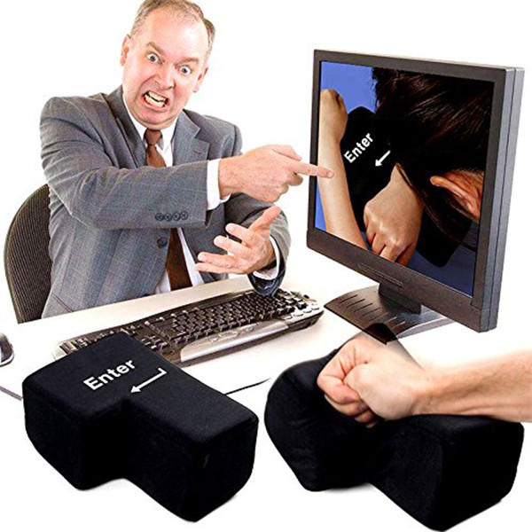 Decompression Computer Button Big USB Enter Key Anti-stress Button Desk ...