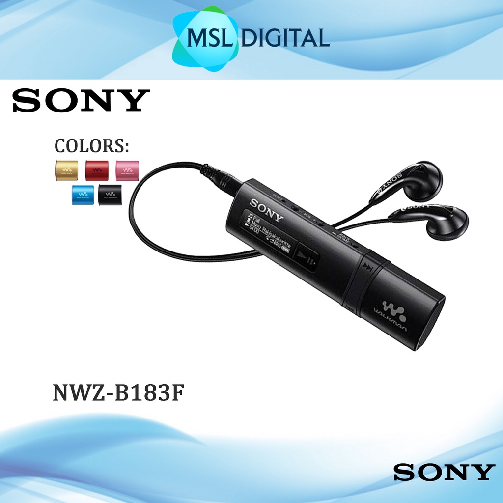 Sony NWZ-B183F / B183F Walkman MP3 Player with Built in USB 4GB ...