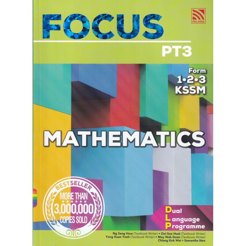 BUKU RUJUKAN PELANGI FOCUS PT3 MATHEMATICS FORM 1-2-3 (english) | Shopee Malaysia