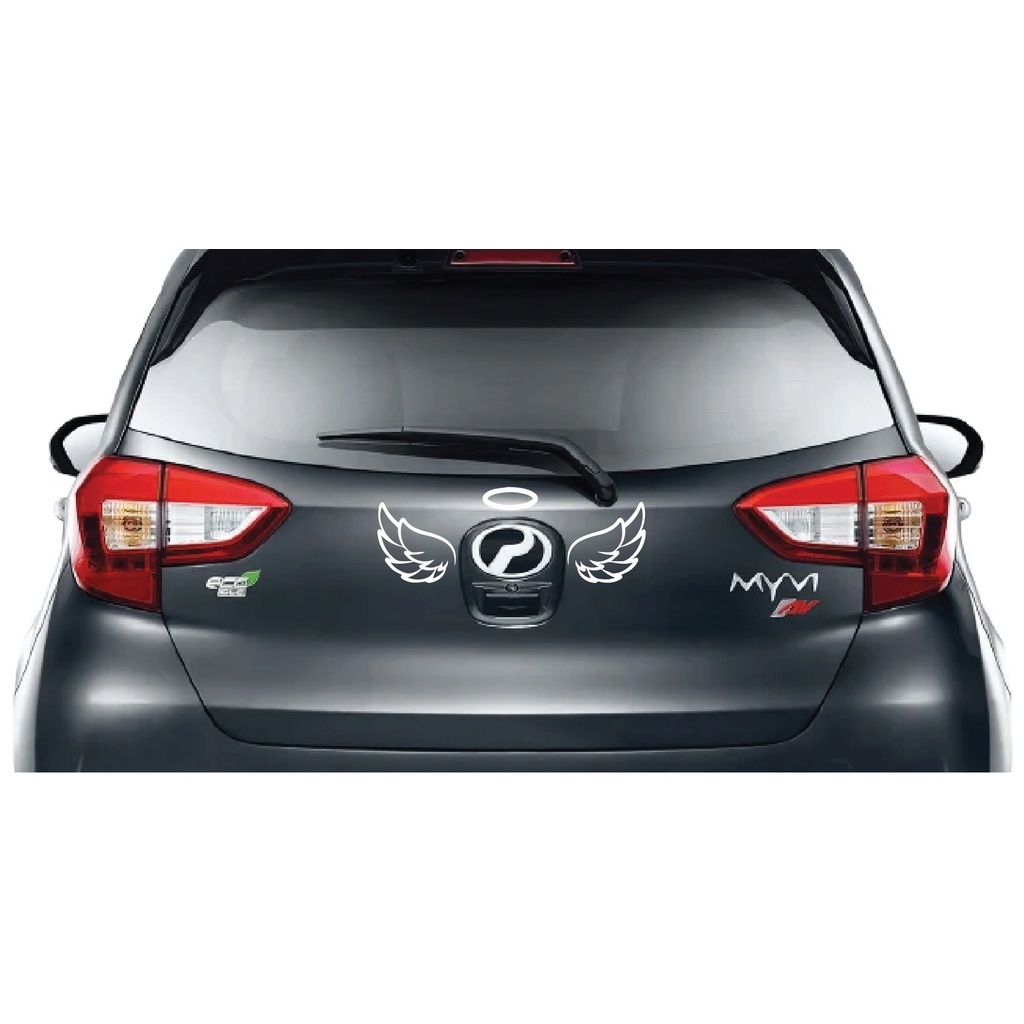 Angel Wing sticker for car emblem sticker Emblem wing sticker Car logo ...